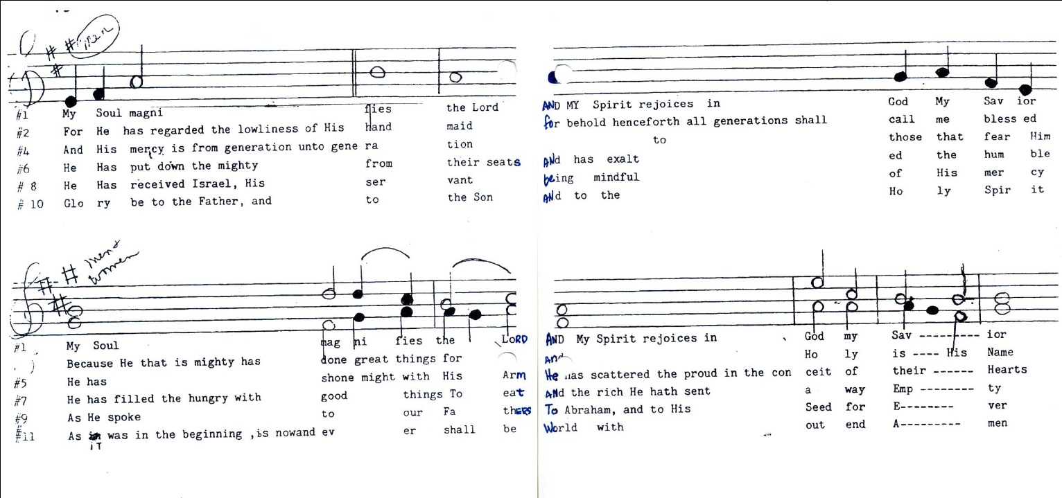 Magnificat Psalm Tone 8 - MusicaSacra Church Music Forum